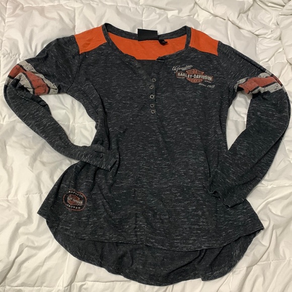 Harley-Davidson | Tops | Harley Davidson Womens Long Sleeve Top | Poshmark